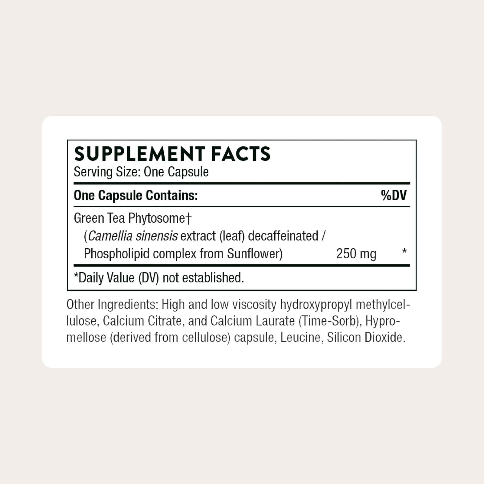 natural green tea phytosome benefits