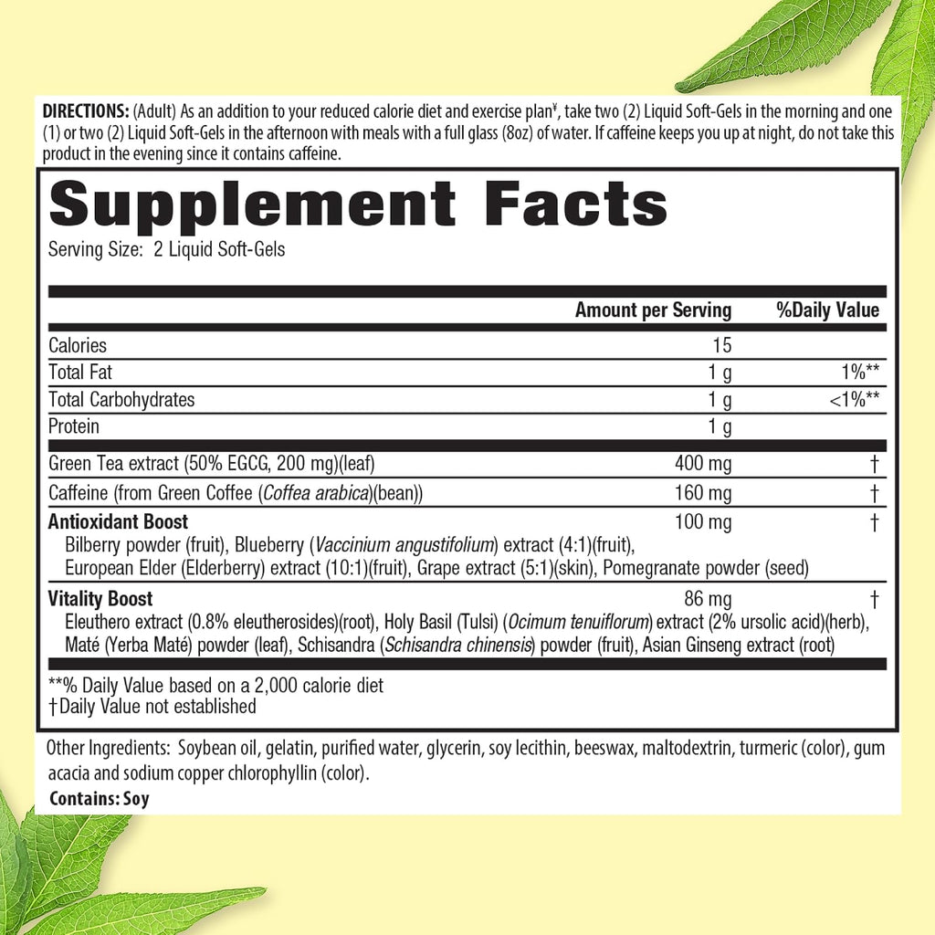 natural green tea weight loss supplement