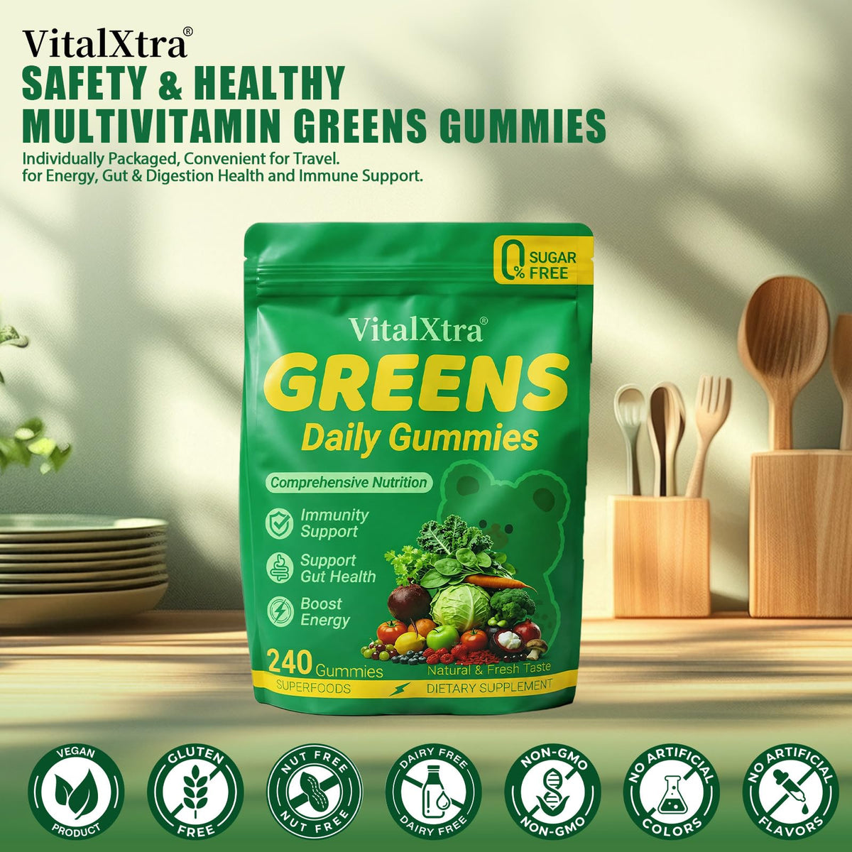 natural greens gummies for wellness