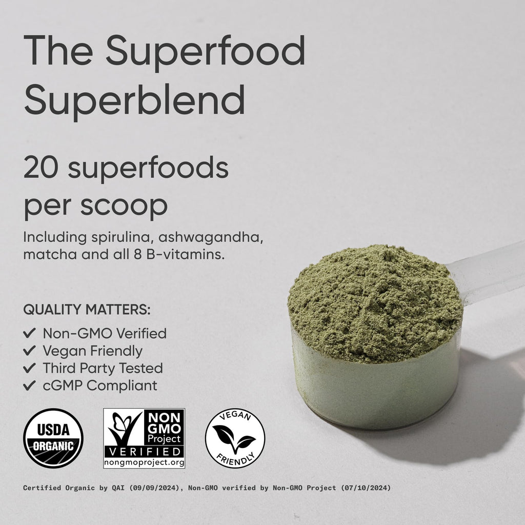 natural greens powder with probiotics