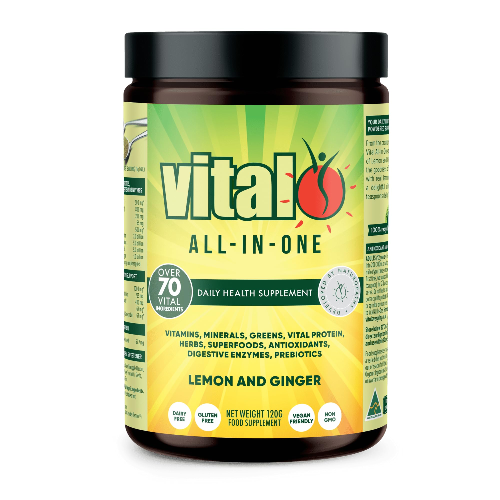 Natural greens superfood for energy