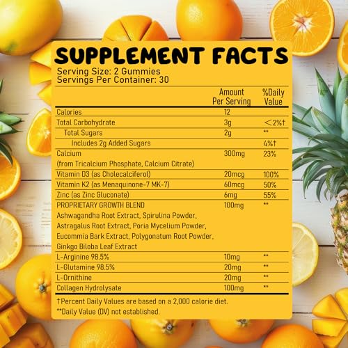natural growth gummies for teens