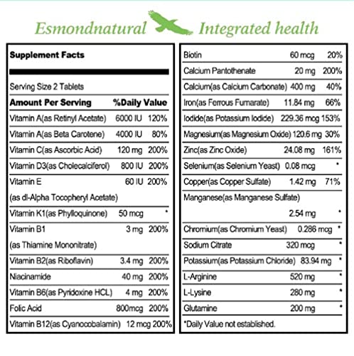 natural growth support blended vitamin & mineral supplements