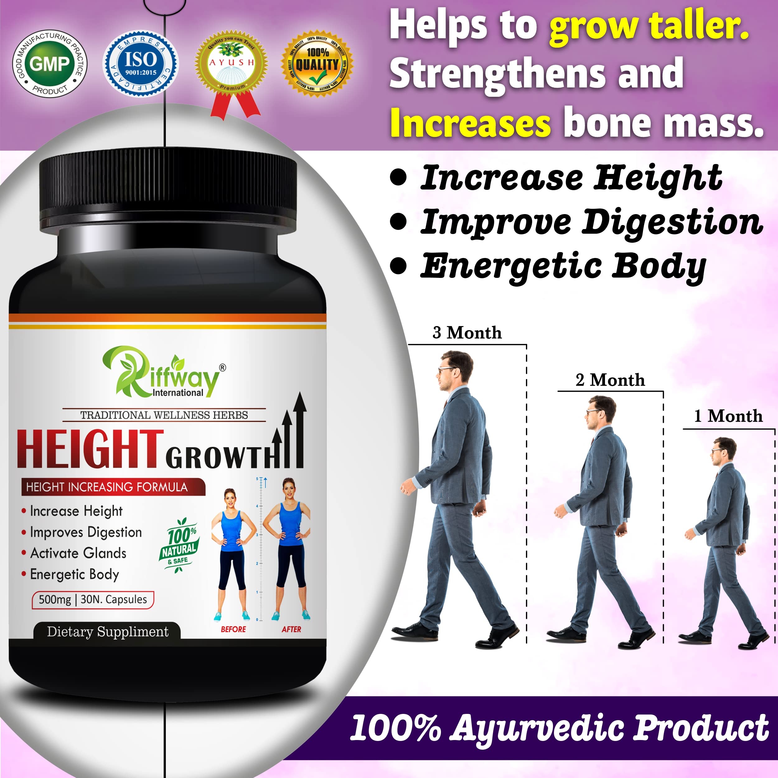 Natural growth support with Riffway supplements