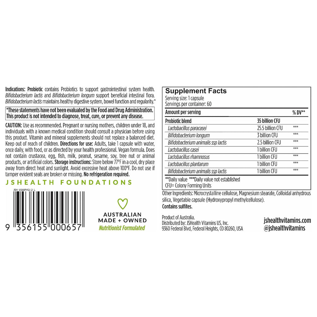 natural gut health probiotics formula
