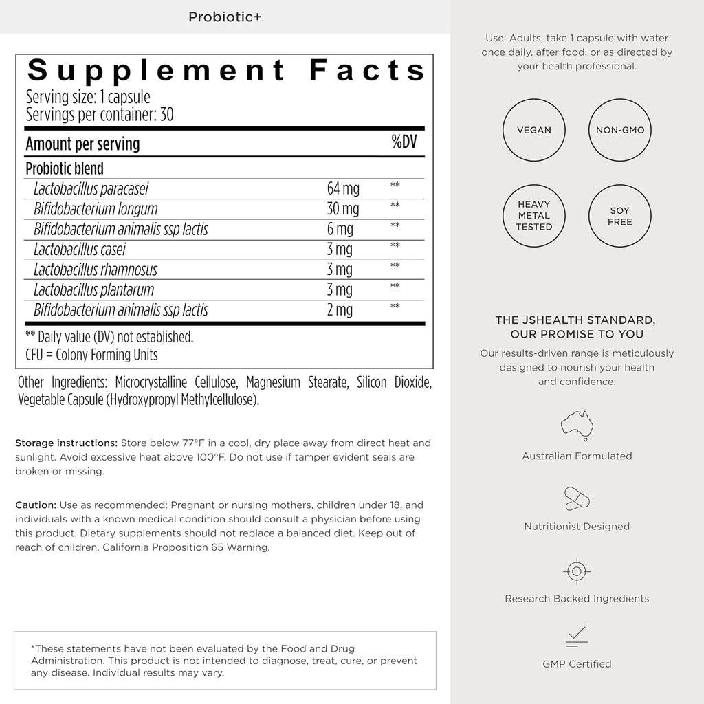 natural gut health probiotics formula