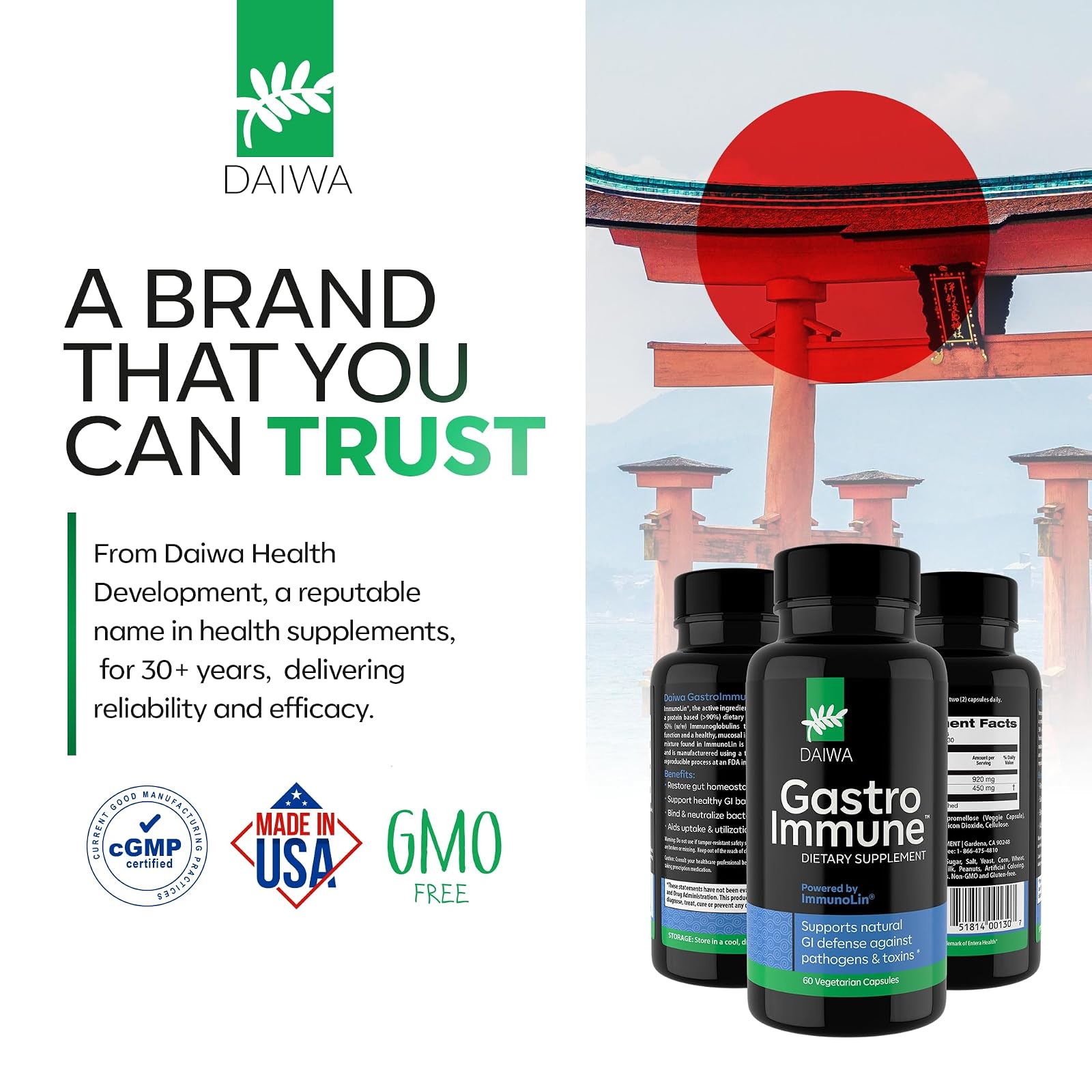 natural gut health supplement capsules