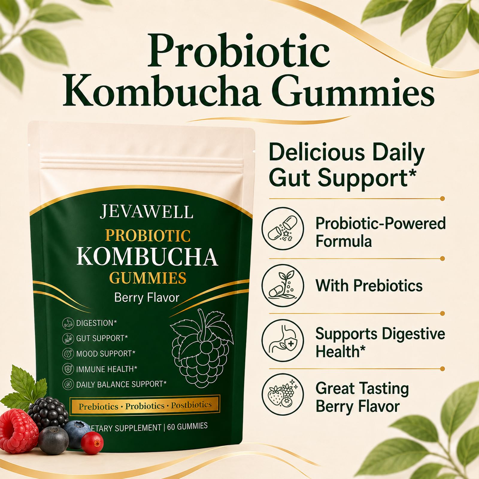 natural gut health support gummies