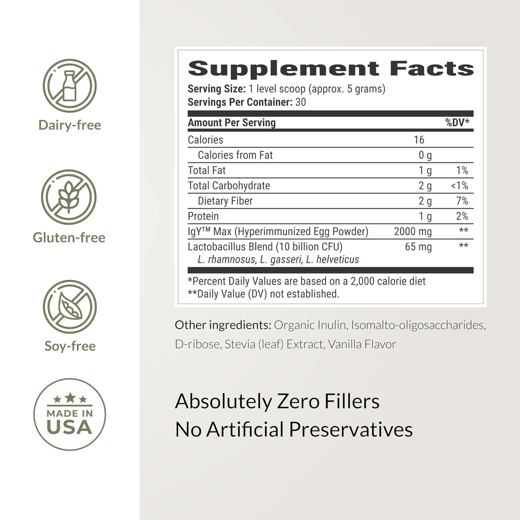 natural gut support powder formula