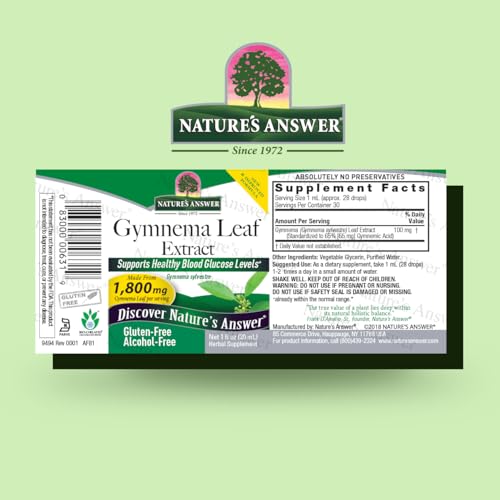 Natural gymnema leaf supplement
