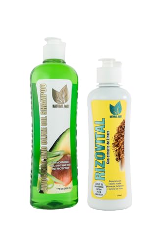 natural hair care bundle with vitamins