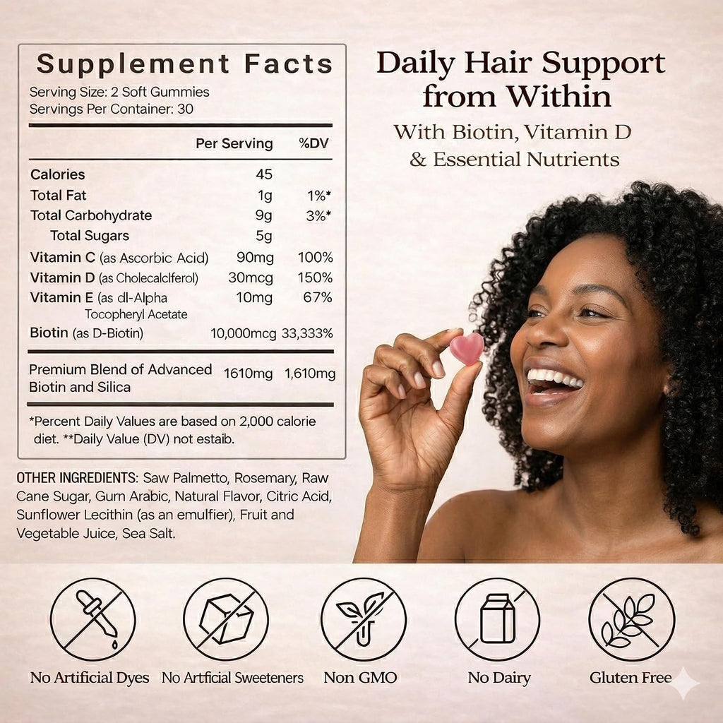 natural hair growth biotin supplement