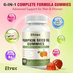 Natural hair growth gummies with pumpkin seed