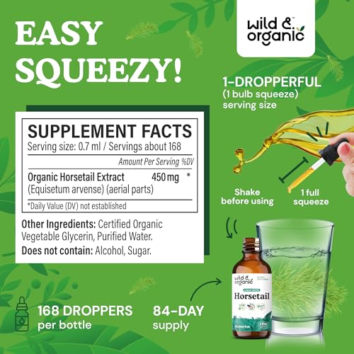 Natural hair growth support drops