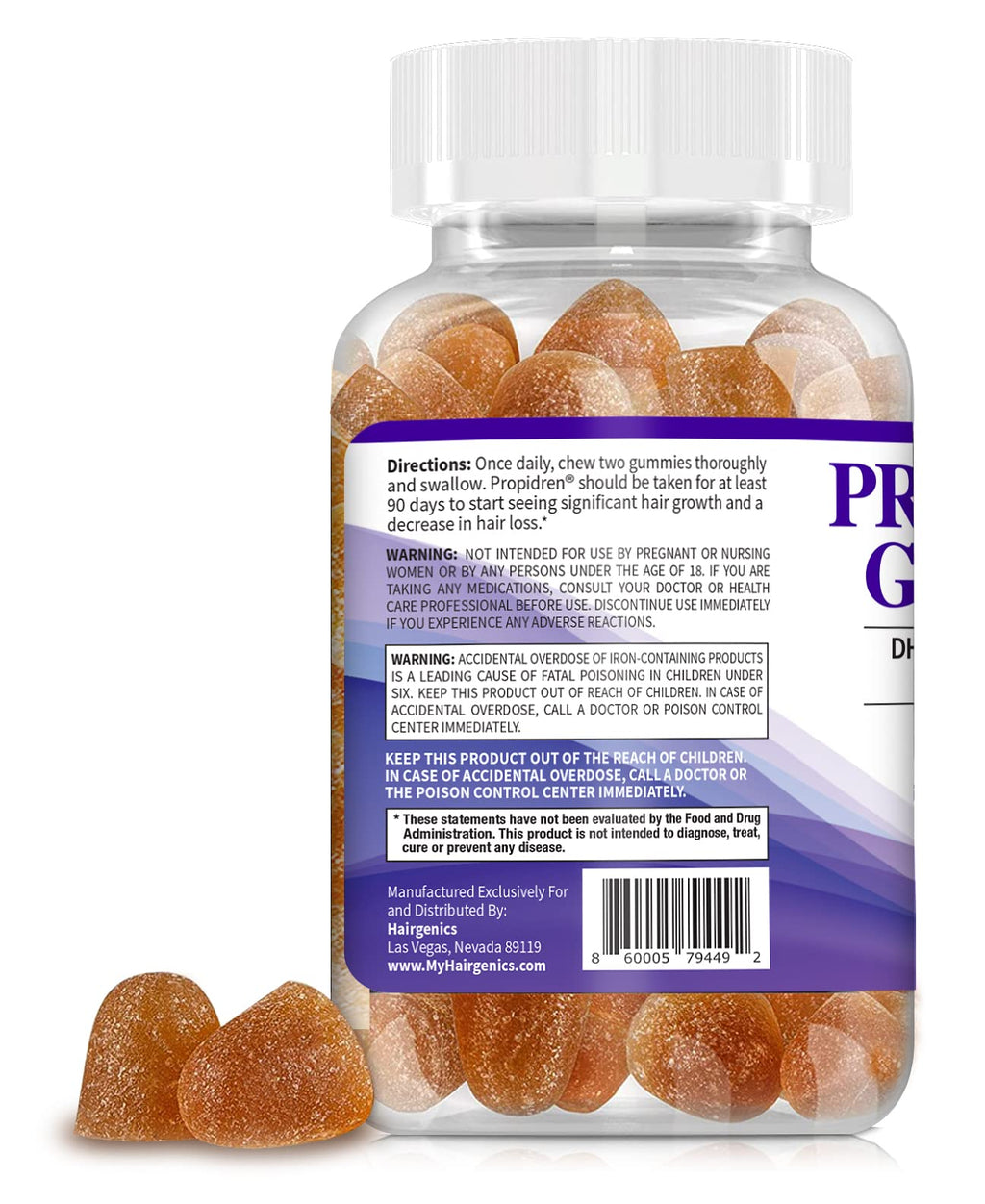 natural hair growth support gummies