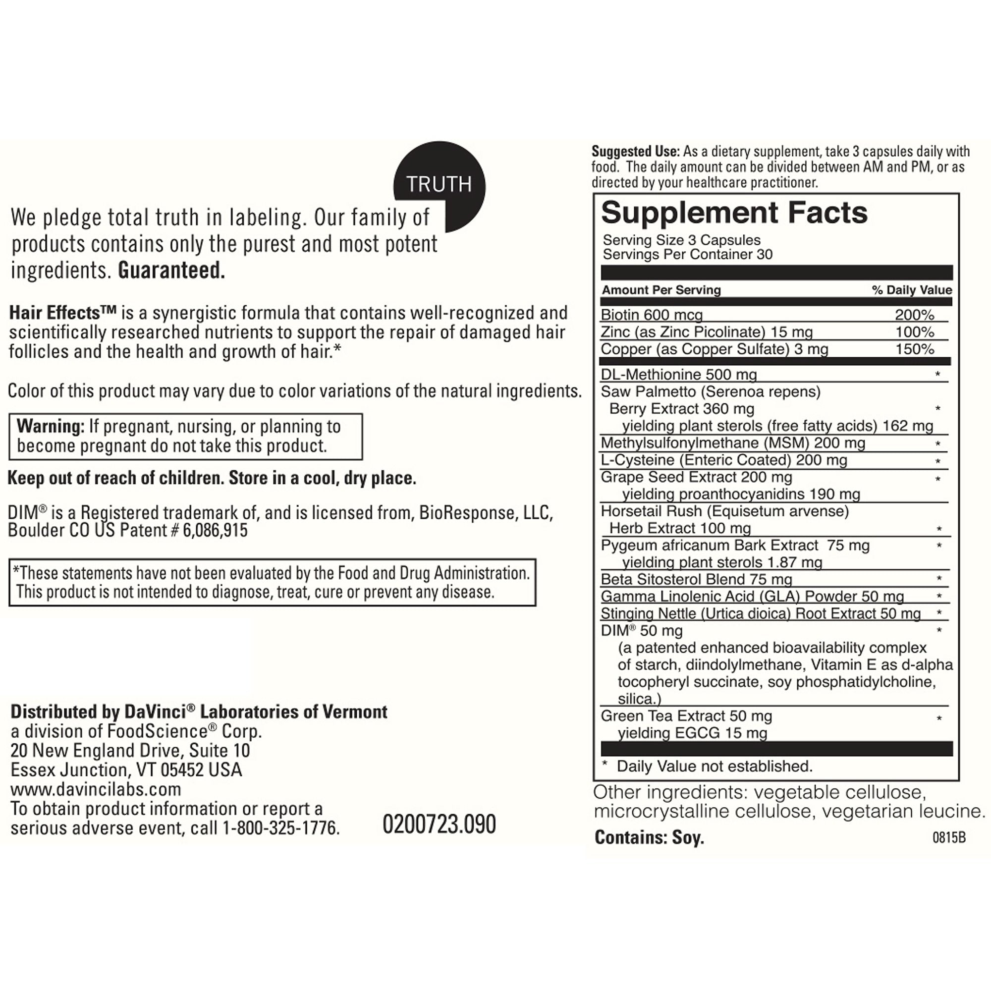 natural hair health support capsules