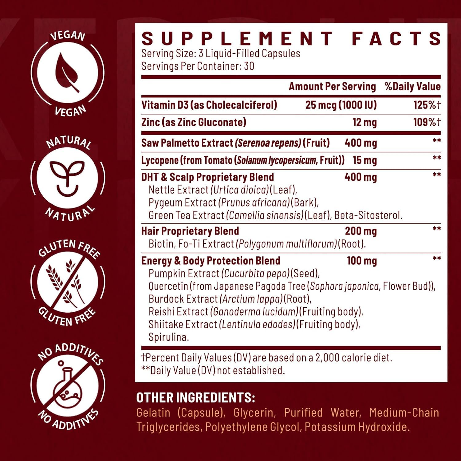natural hair loss support capsules