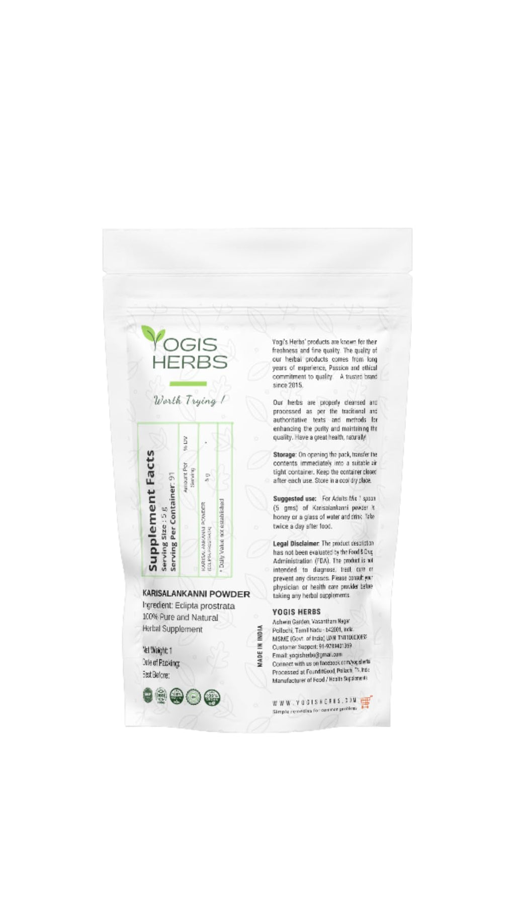 Natural hair strength with Karisalankanni
