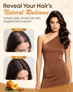 Natural hair support with pumpkin seed