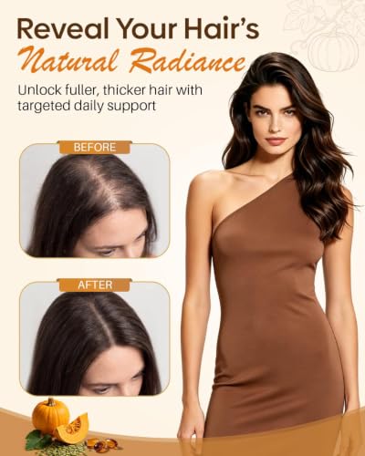 Natural hair support with pumpkin seed