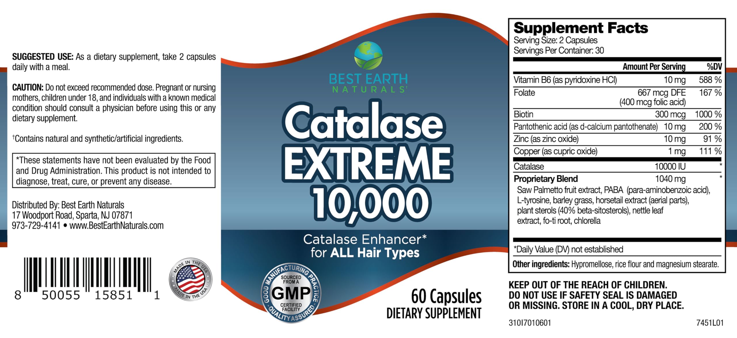 natural hair support with saw palmetto