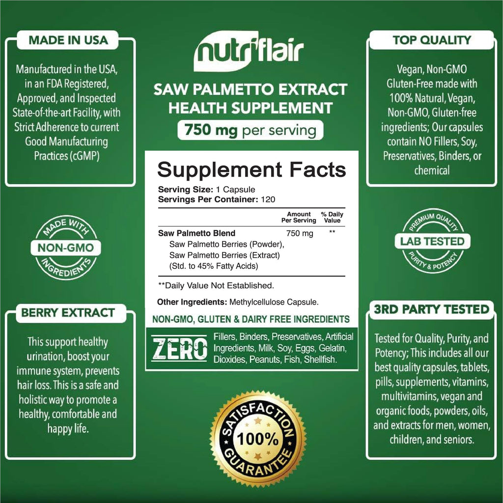 natural hair support with saw palmetto