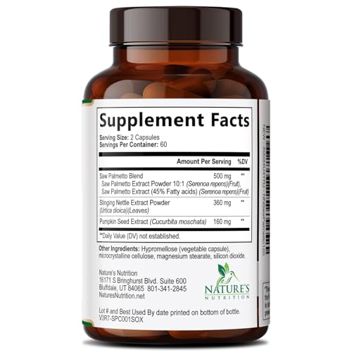 natural hair support with saw palmetto