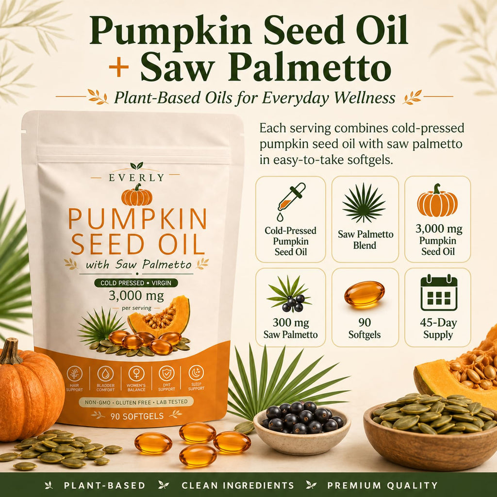 Natural hair support with saw palmetto