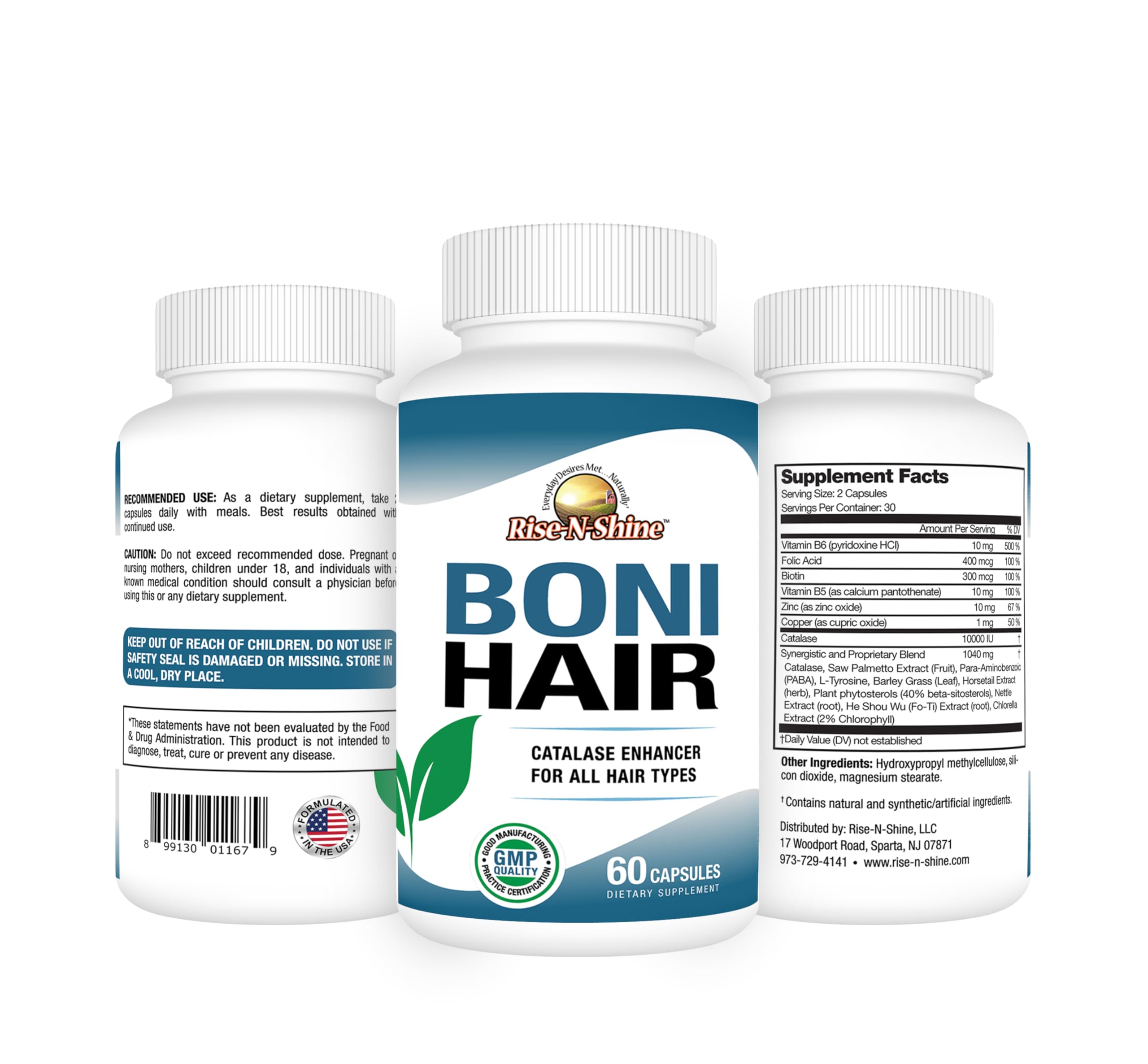 Natural hair support with saw palmetto
