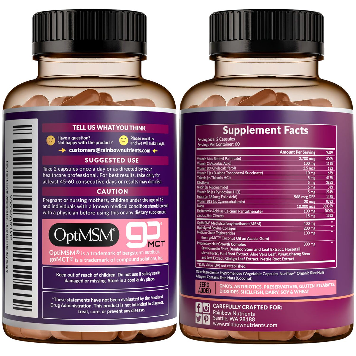 natural hair vitality with biotin