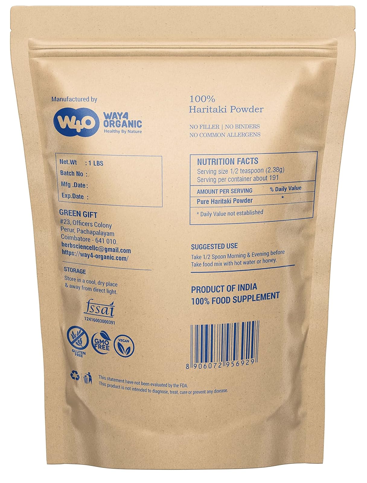 natural haritaki supplement for detox