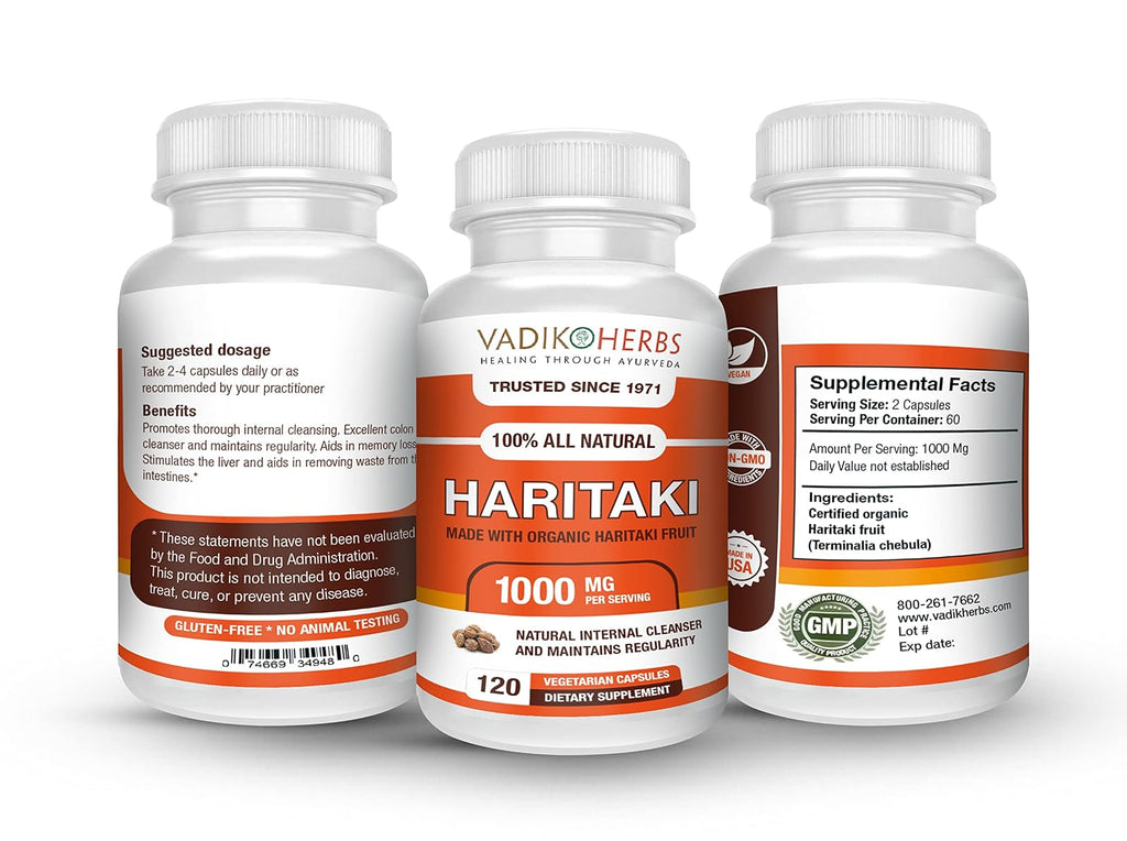 Natural Haritaki supplement for wellness
