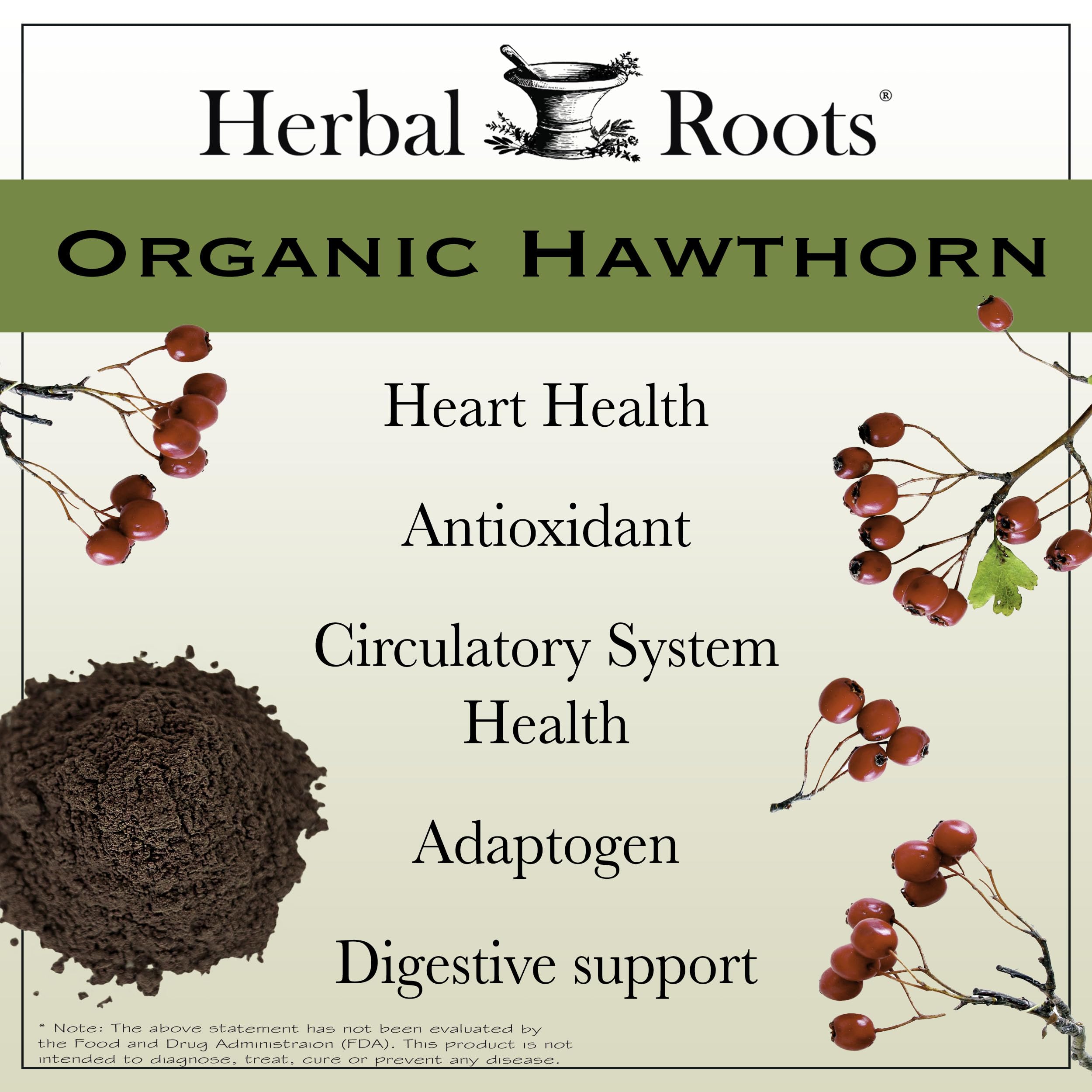 natural hawthorn berry extract capsules