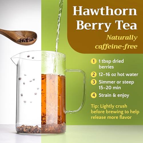natural hawthorn berry infusion