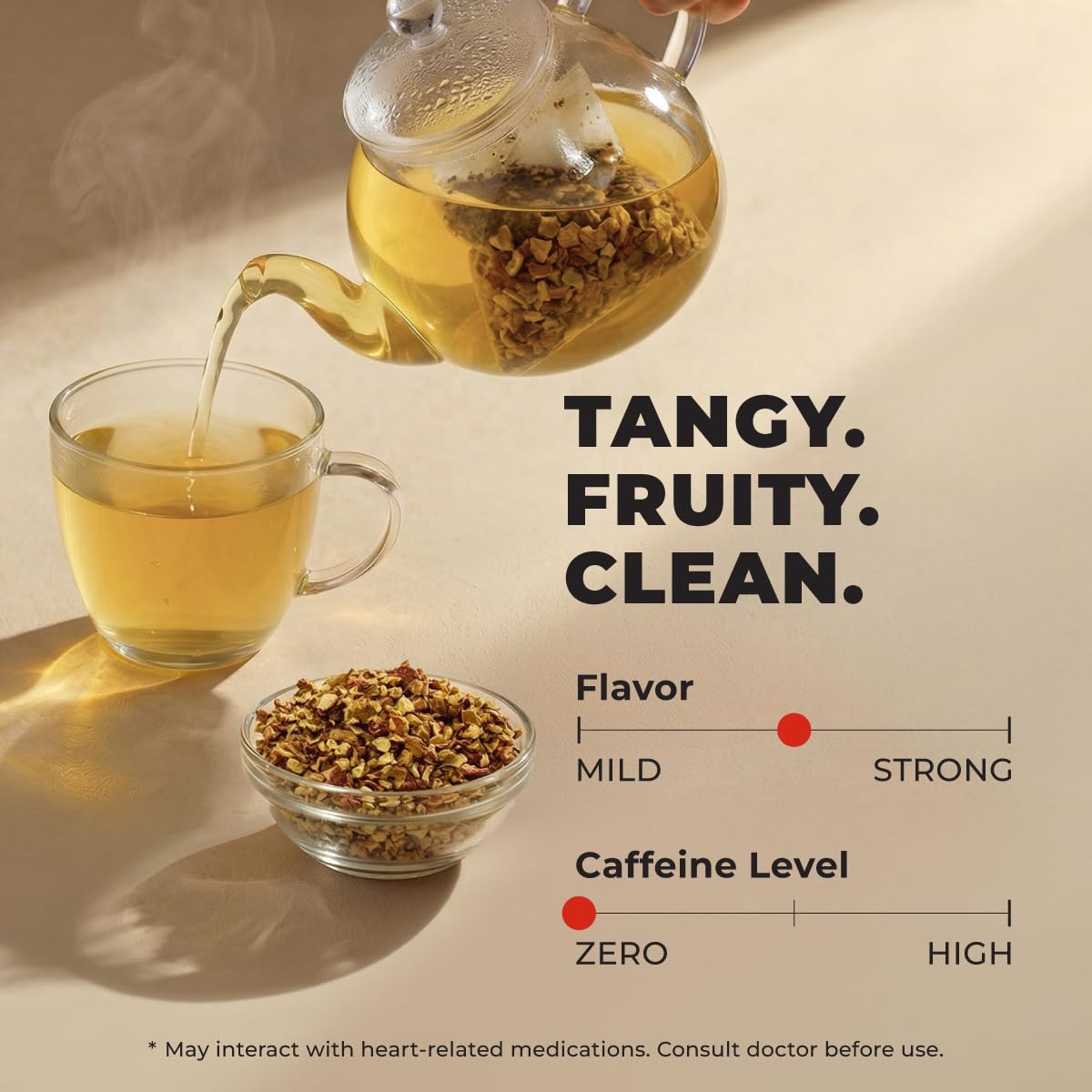 Natural hawthorn berry tea for wellness