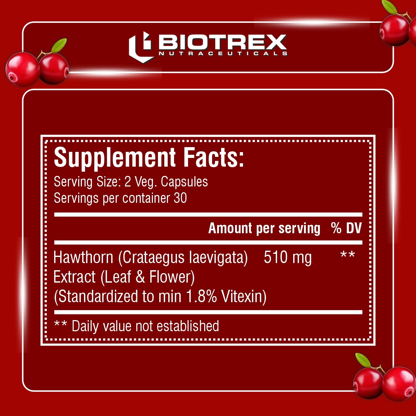 natural hawthorn extract for cardiovascular support
