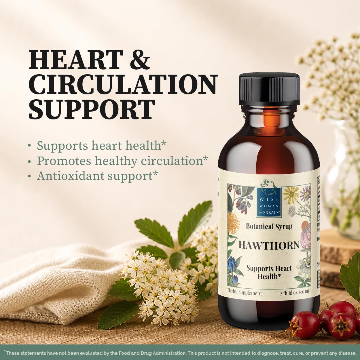 natural hawthorn syrup for heart health