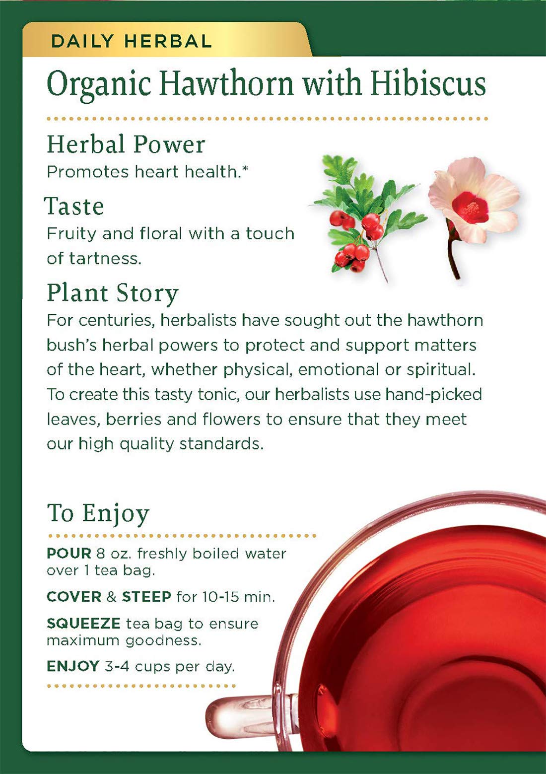 natural hawthorn tea for heart health