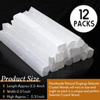natural healing selenite crystal wands