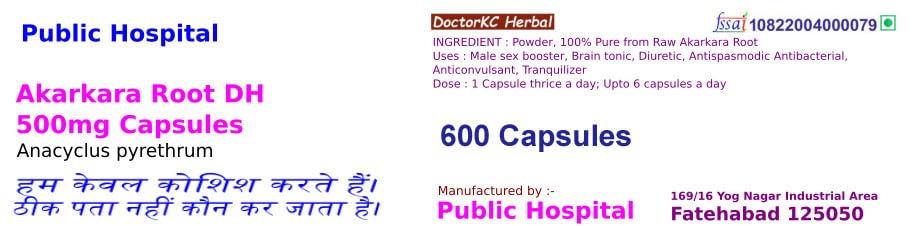 natural health benefits of Akarkara Root