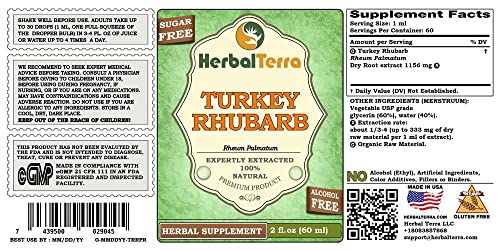Natural health benefits of turkey rhubarb