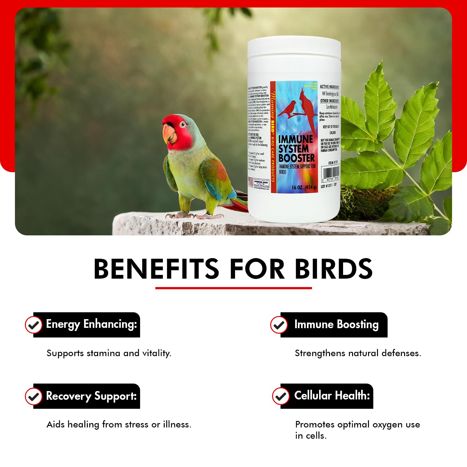 natural health booster for avian pets