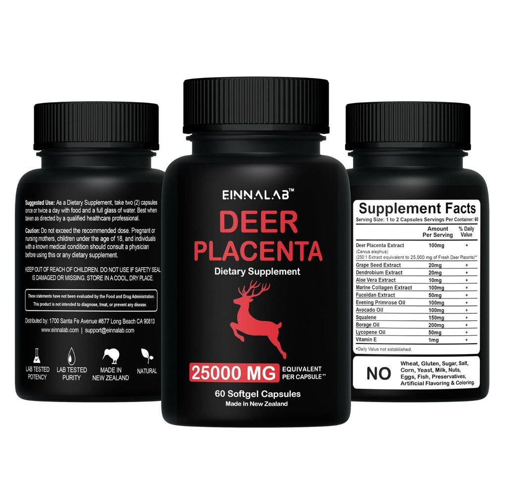 natural health deer placenta capsules