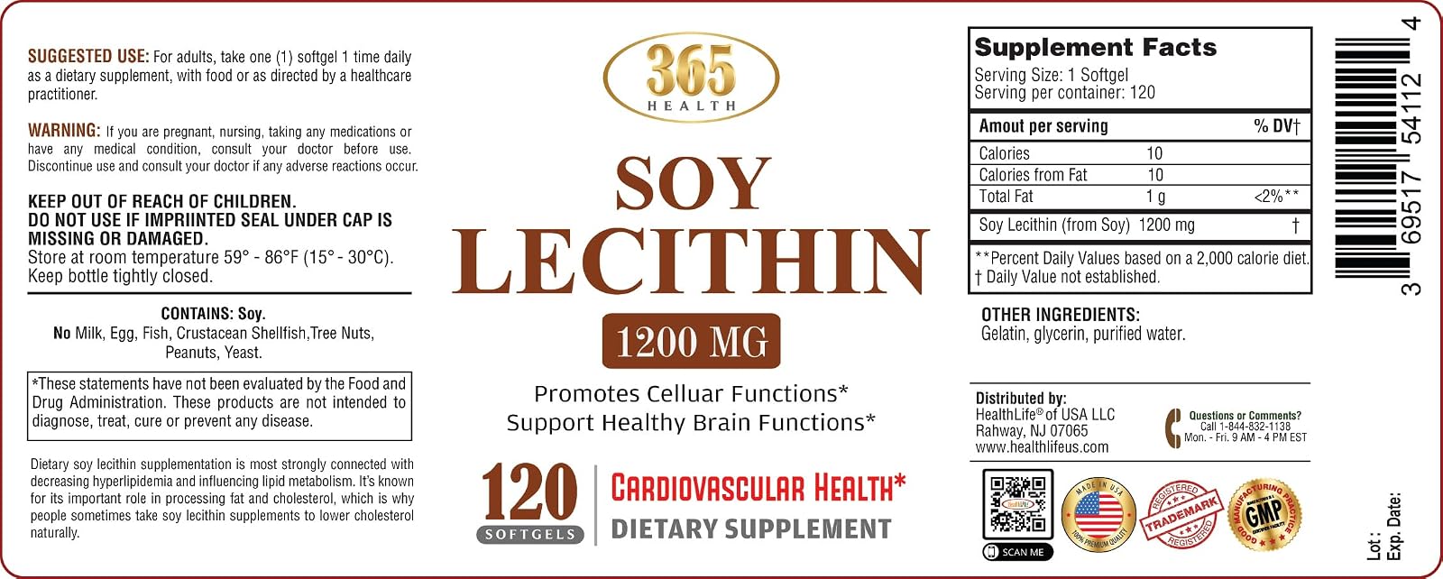 Natural HEALTH LFE Lecithin for wellness