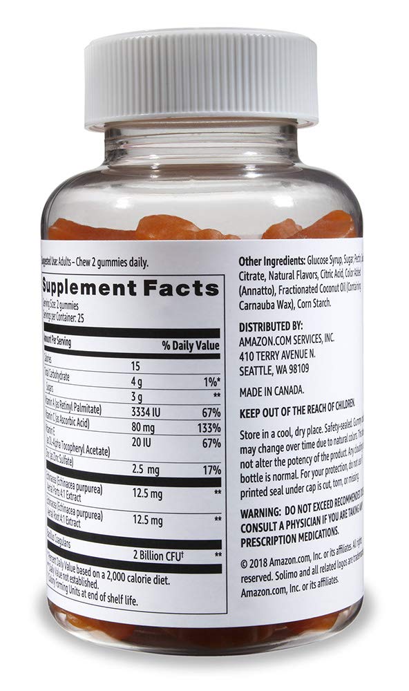 Natural health supplement with echinacea