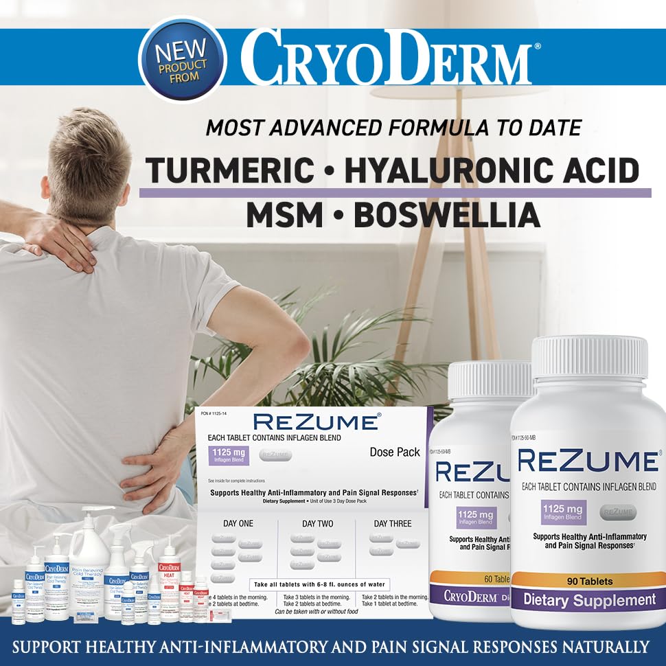 natural health support with CryoDerm REZUME
