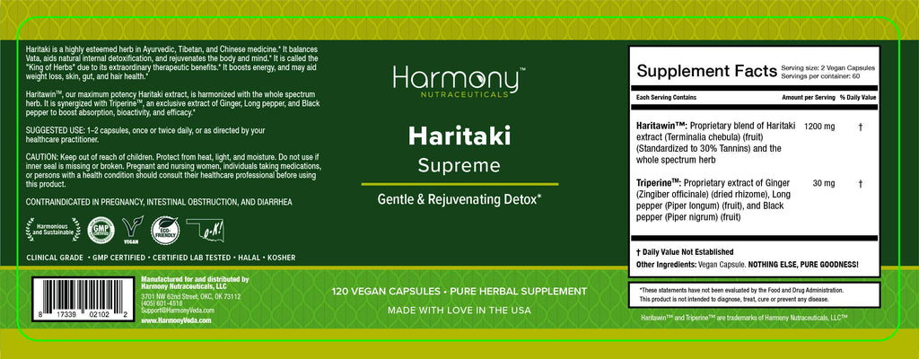 natural health support with Haritaki