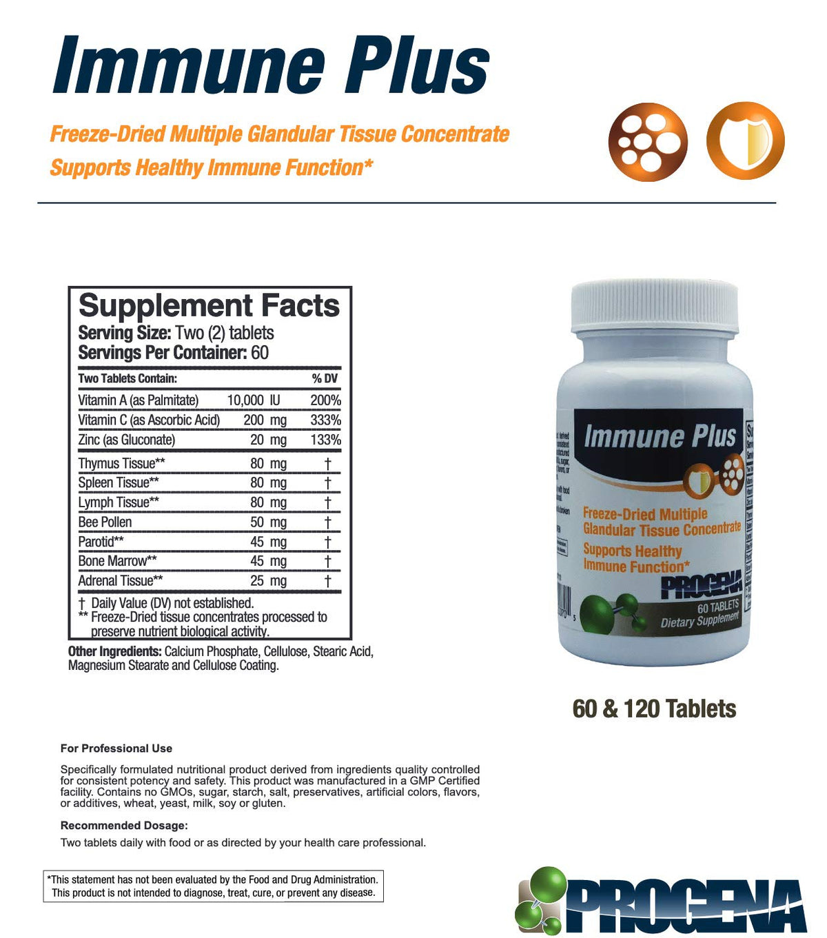 Natural health support with PROGENA Immune Plus