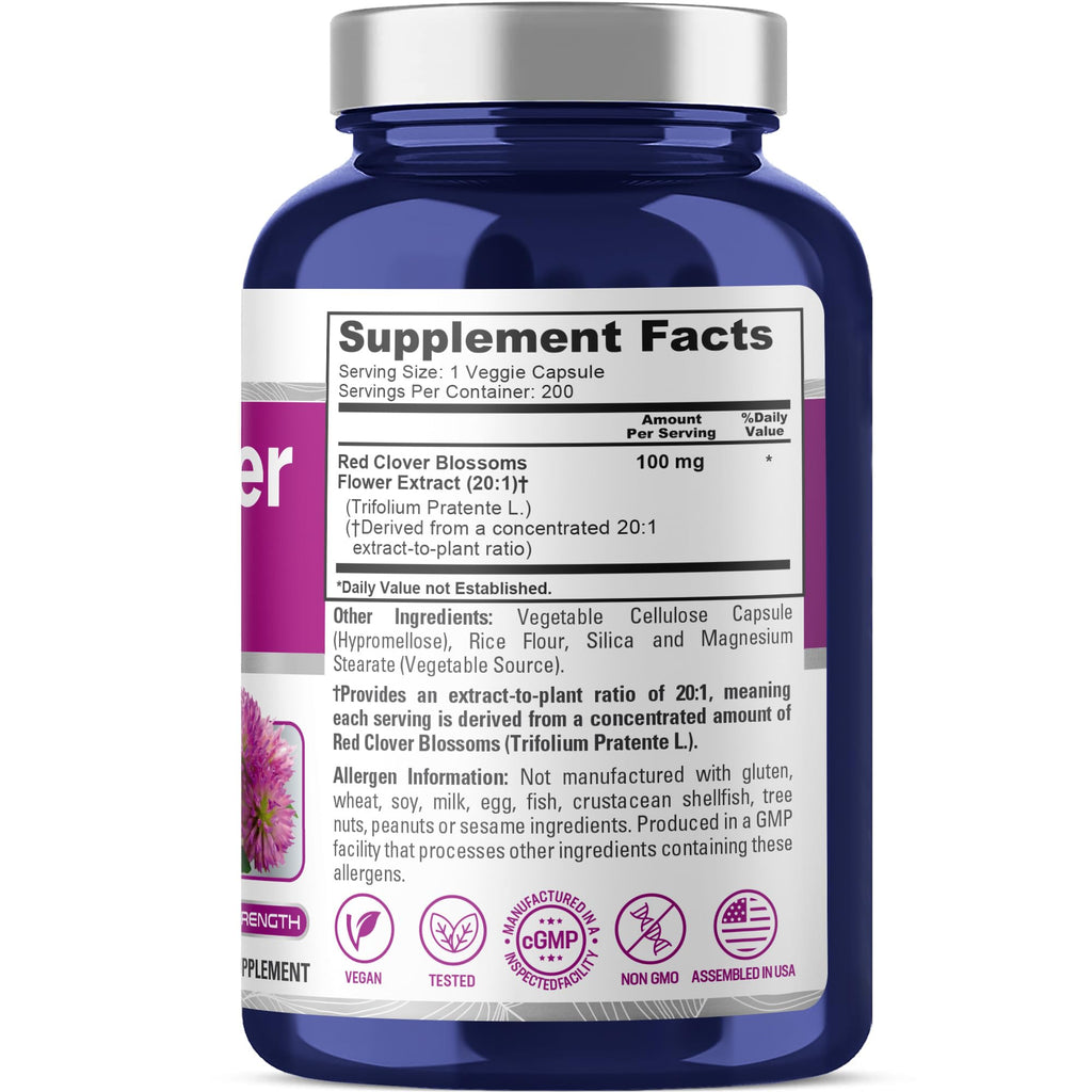 Natural health support with red clover