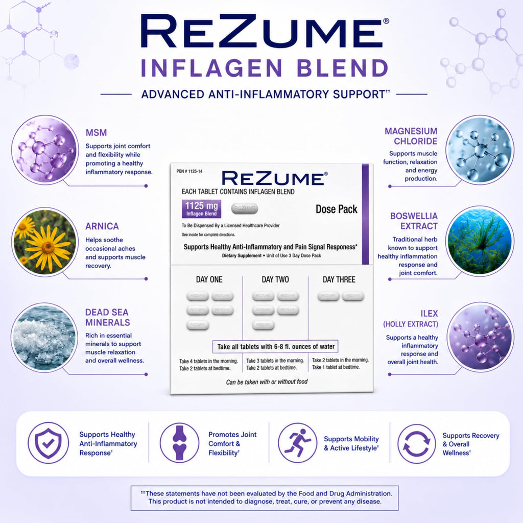 natural health support with REZUME tablets